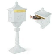 Step2 Atherton Reserve White Lockable Package Storage Mailbox, Plastic ...