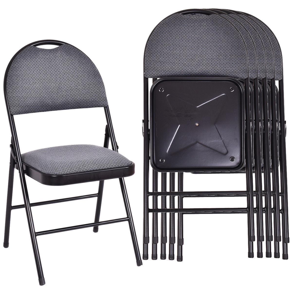 Mainstays Black Folding Fabric Chair - Walmart.com
