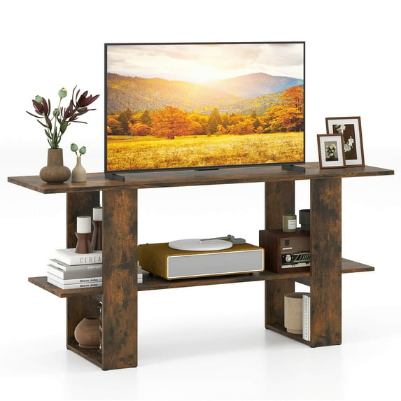 Costway TV Stand for up to 55 Inches TV Entertainment Center with ...