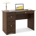 Costway Vintage Home Office Desk, Easy Assemble, with Storage, Spacious ...