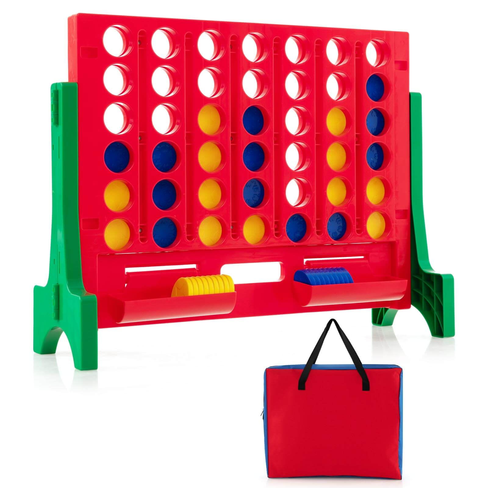 Costway Wall Mounted or Tabletop Giant 4 in a Row Jumbo 4-to-Score ...