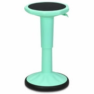 HOMCOM Round Salon Stool Height Adjustable, Hydraulic Rolling Swivel ...