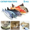Cat Flipping Fish Toy - Realistic Wiggling Interactive, USB ...