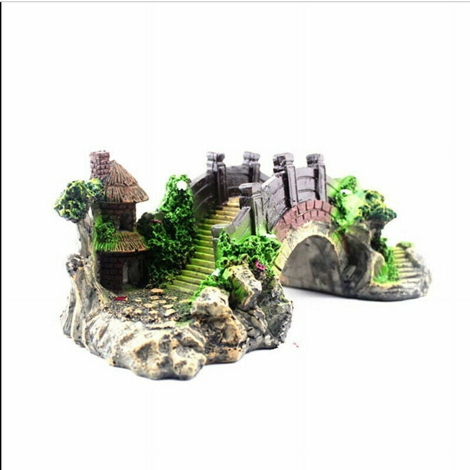 Costyle Decorative Aquarium Ornament, Fish Tank Bridge Landscape Tree ...