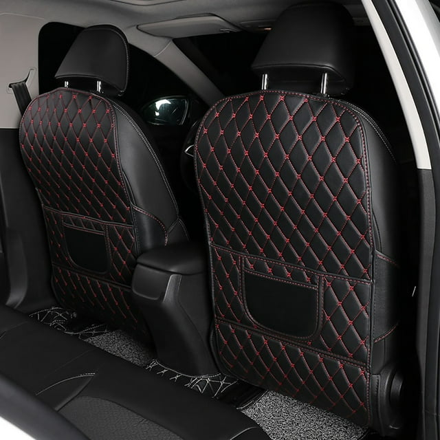 Costyle PU Leather Protector Cover Car Seat Back Anti Kick Pad Mat ...