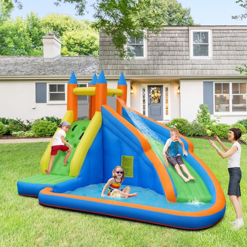 Costzon - Inflatable Mighty Bounce House Jumper with Air Blower ...