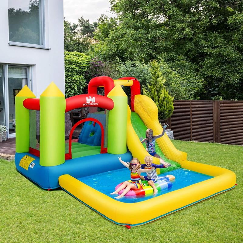 Costzon - Inflatable Mighty Bounce House Jumper with Air Blower ...