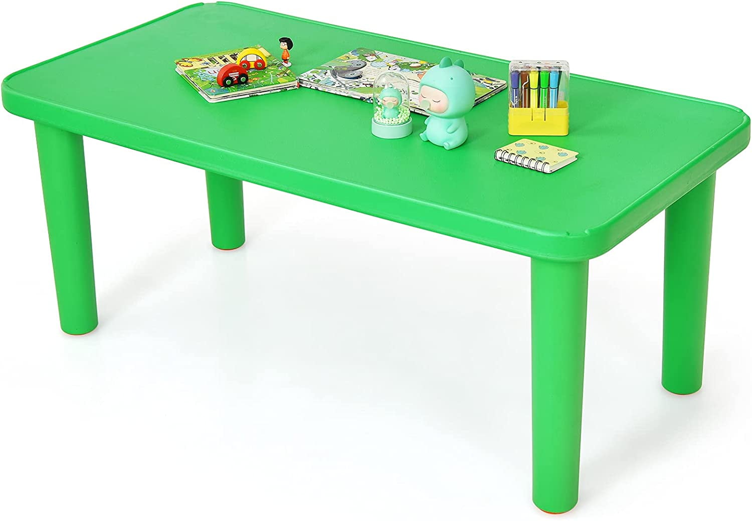 Costzon Kids Plastic Table, Portable Plastic Learn and Play Table for School Home Play Room ...