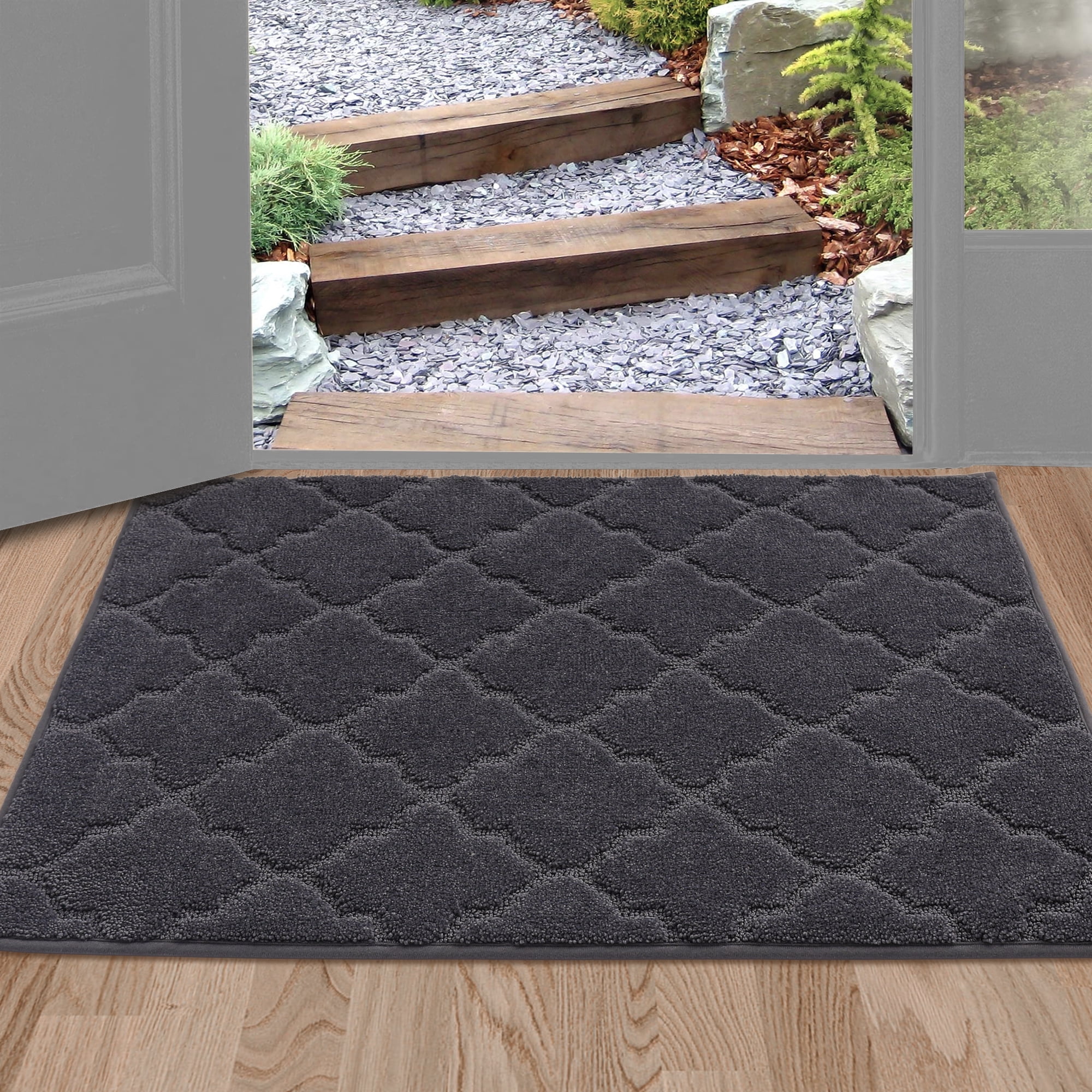 COSY HOMEER 24x36 Non-Slip Indoor Doormat, Soft, Absorbent, Dirt ...
