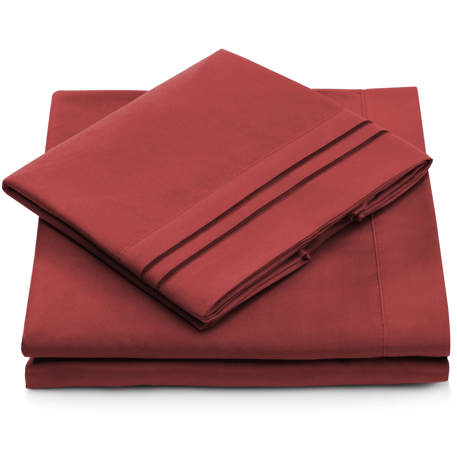 Cosy House 1500 Collection 4 Piece Bed Sheet Set Silky Soft Deep Pocket ...