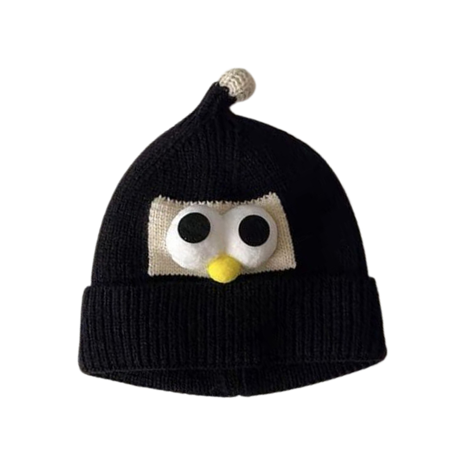 Cosy Infant Knit Hat Cute Big Eyes Knitted Cap Boys and Girls Autumn ...