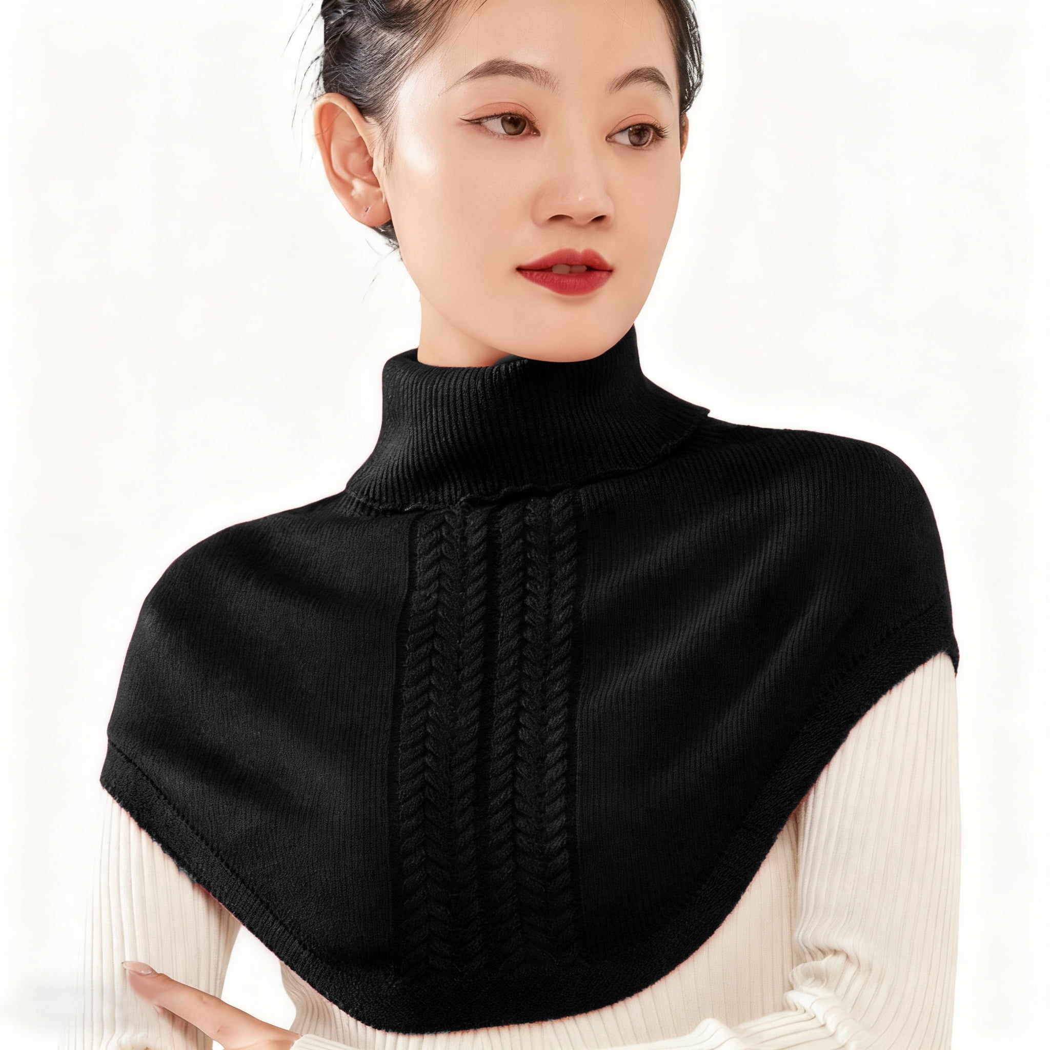 Cosy Knit Neck Warmer Shawl For Adults Children Infants Stretchy ...