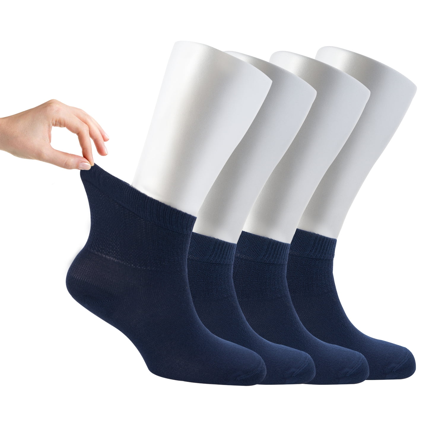 Cosyfeel® Women's Diabetic Ankle Socks | 4-Pair | Anti-Blister ...