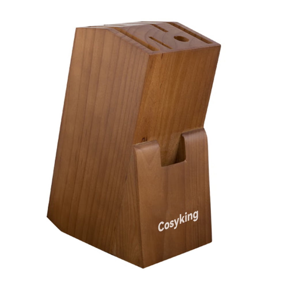 Cosyking Knife blocks, Universal Knife Block Holder,Large Wood Bamboo ...