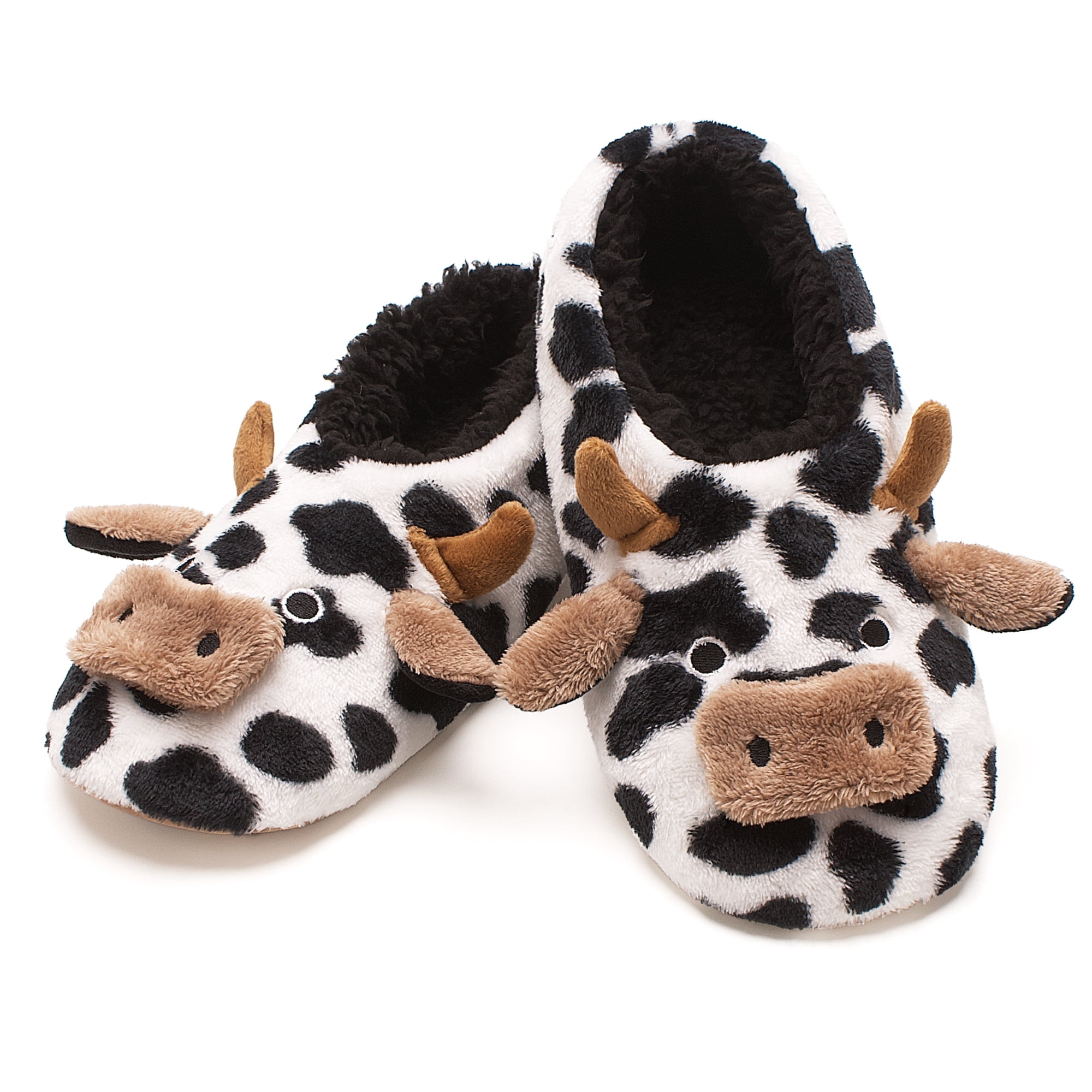 cosyone1997 Cute Fuzzy Animal Slippers for Kids, Warm Fluffy Bedroom ...