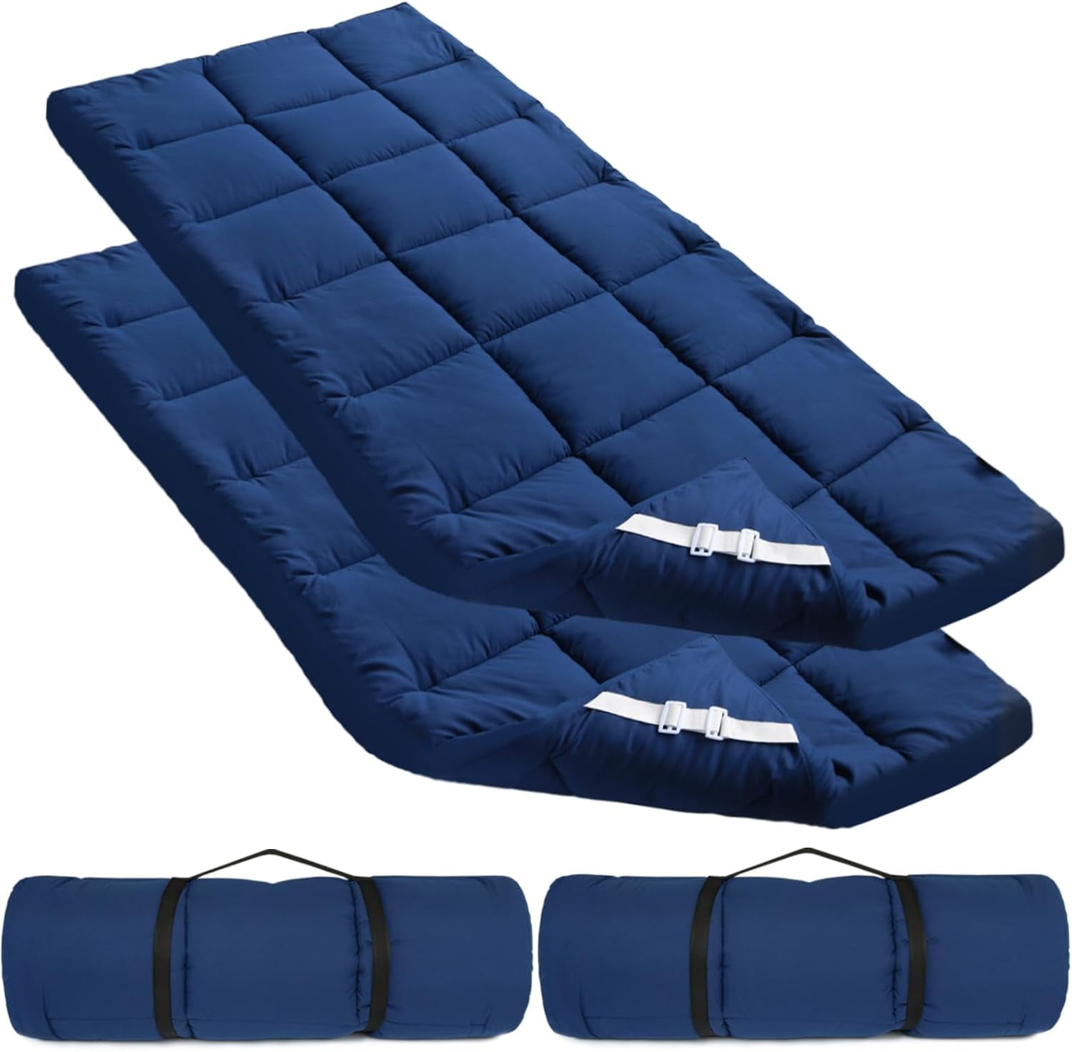 Cot Mattress Topper (Improved Thickness), Quilted Cot Pads for Camping, Soft Comfortable ...
