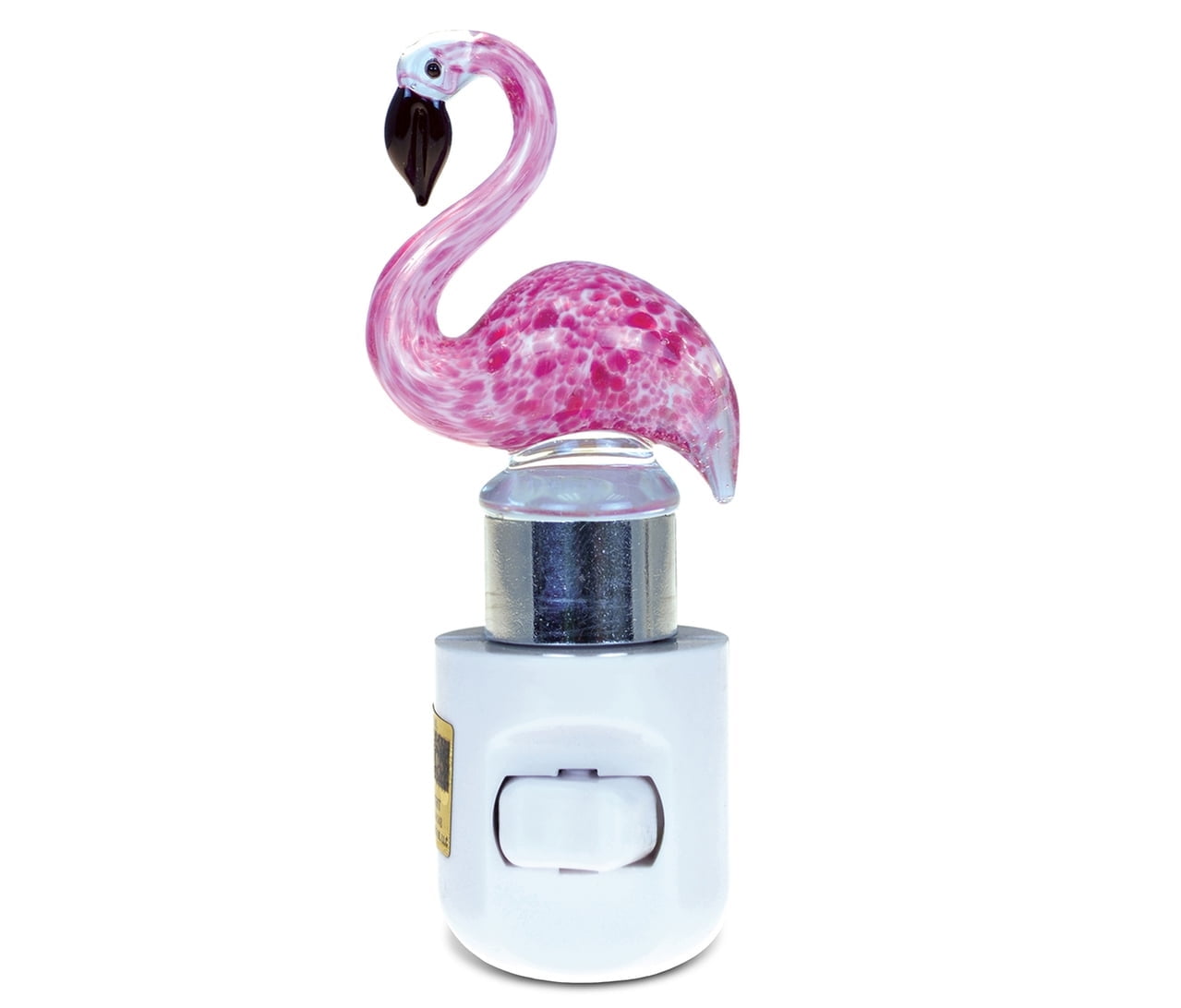 Cota Global Flamingo LED Night Light, Handmade Glass, Plug-In Wall ...