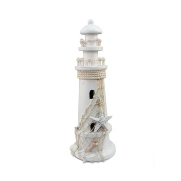 Wooden Lighthouse Nautical Bathroom Decor Lighthouse Figurines ...
