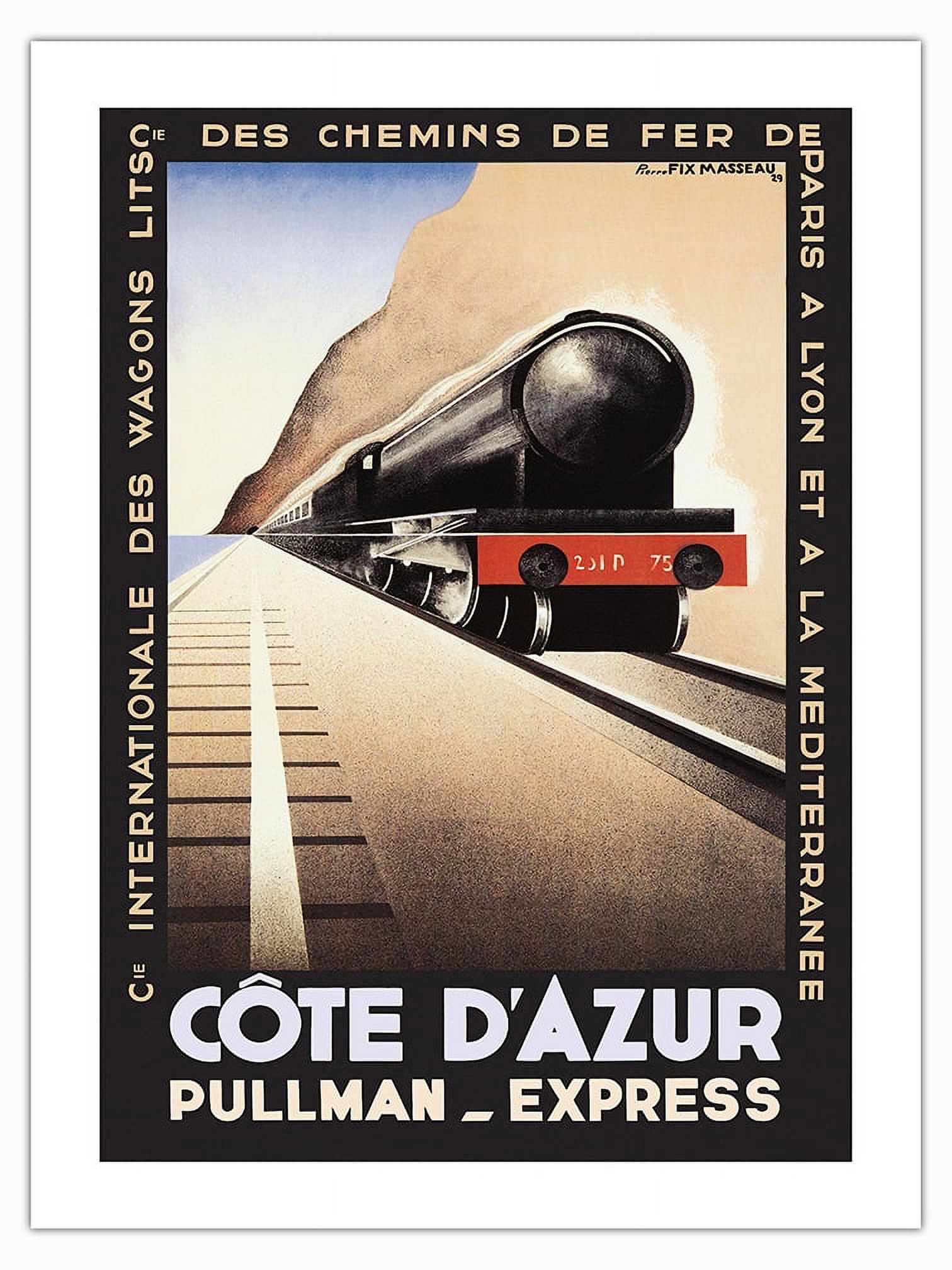 Cote D’Azur France - Pullman Express - PLM French Railways - Vintage ...