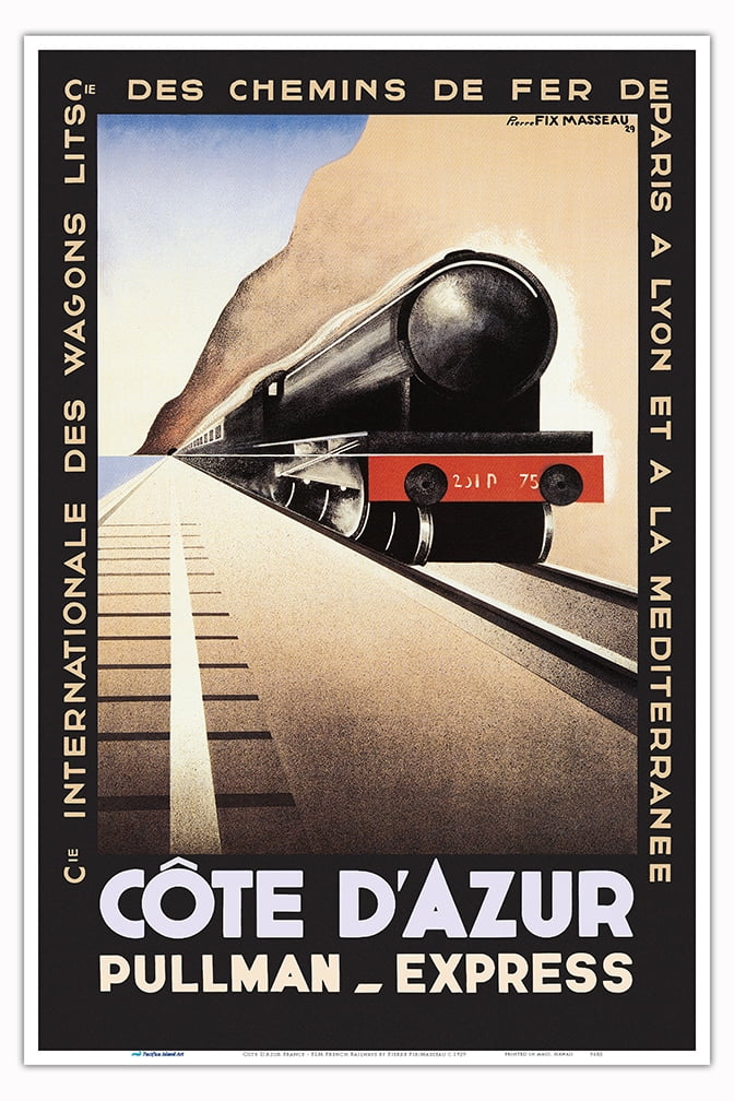 Cote D’Azur France - Pullman Express - PLM French Railways - Vintage ...