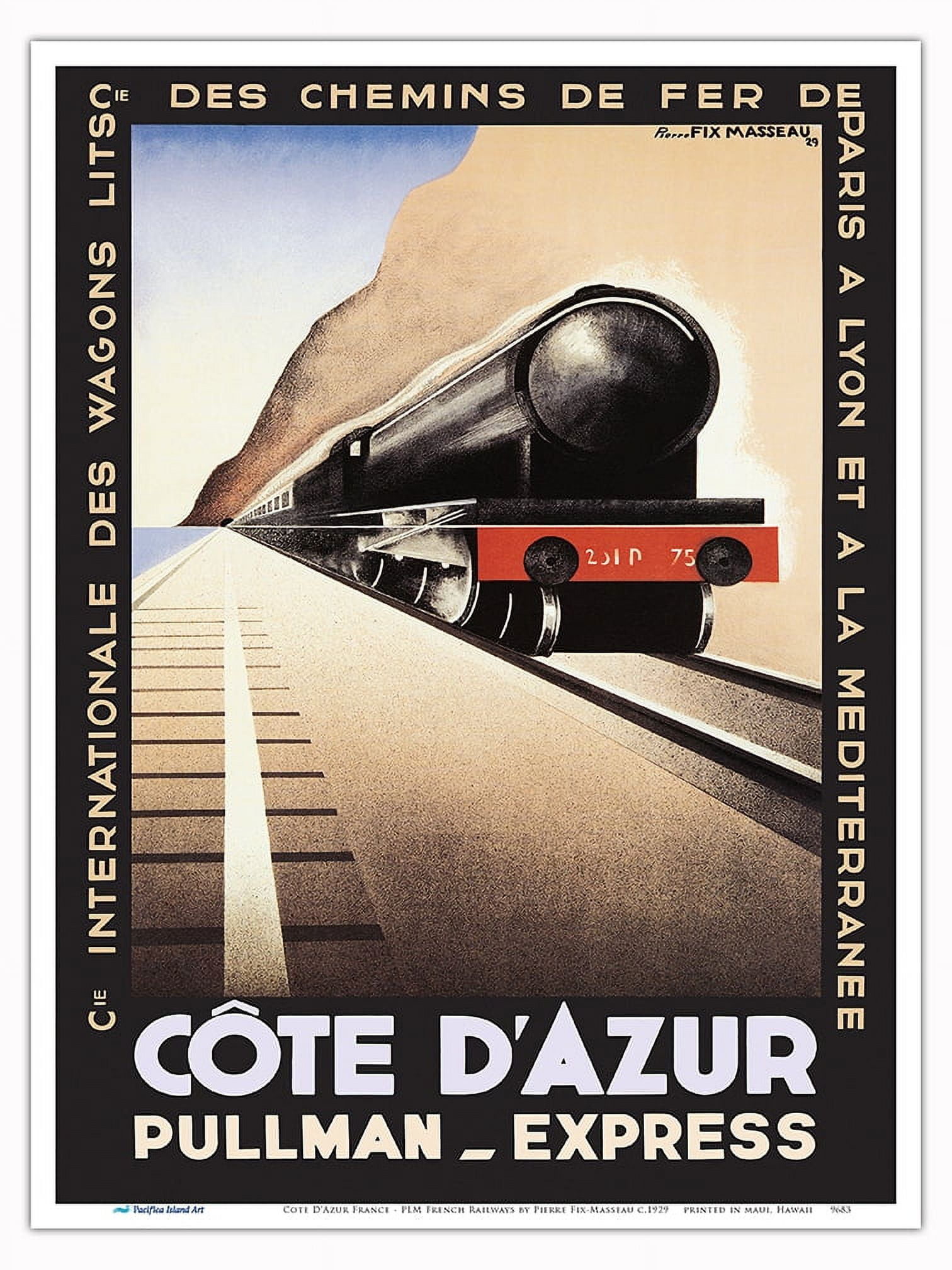 Cote D’Azur France - Pullman Express - PLM French Railways - Vintage ...