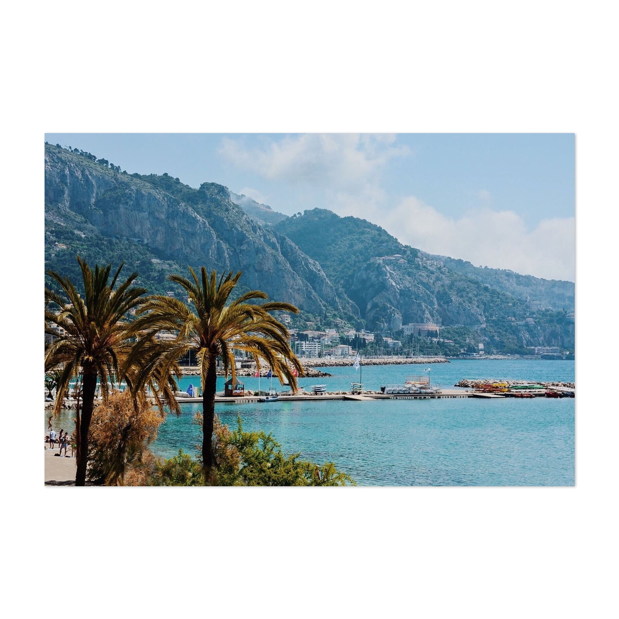 Cote d'Azur Blues - Menton Provence-Alpes-Côte d'Azur France Photography Tropical Seaside Harbor ...