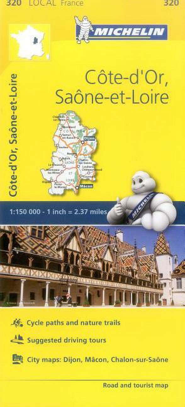 Cote-d'or, Saone-et-loire - Michelin Local Map 320 - Walmart.com