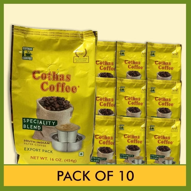 Cothas Coffee South Indian Filter Coffee Specialty Blend (Pack of 10 ...