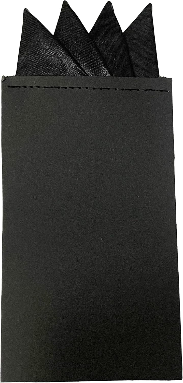 Cotim Coyin Prefolded Suit Pocket Squares, Pre-Folded Card Solid Color ...