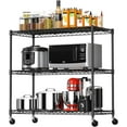 Cotiro 3-Tier Adjustable Storage Shelving Unit, Heavy Duty Wire Rack ...