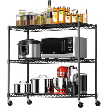 "Ktaxon Heavy Duty 3-Shelf Storage Rack, Durable Steel Construction ...