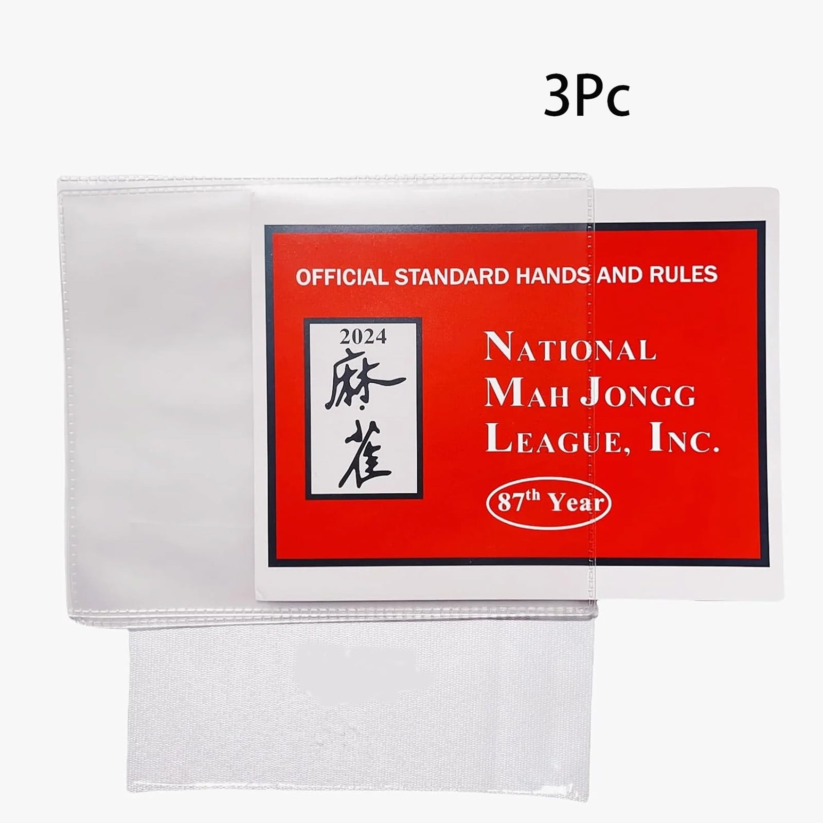 Cotoki 3Pcs Plastic Clear Mahjong Card Sleeve Card Holder Case ...
