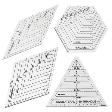 Simplicity 60 Degree Diamond Quilting Ruler and Quilting Template, 8" x ...