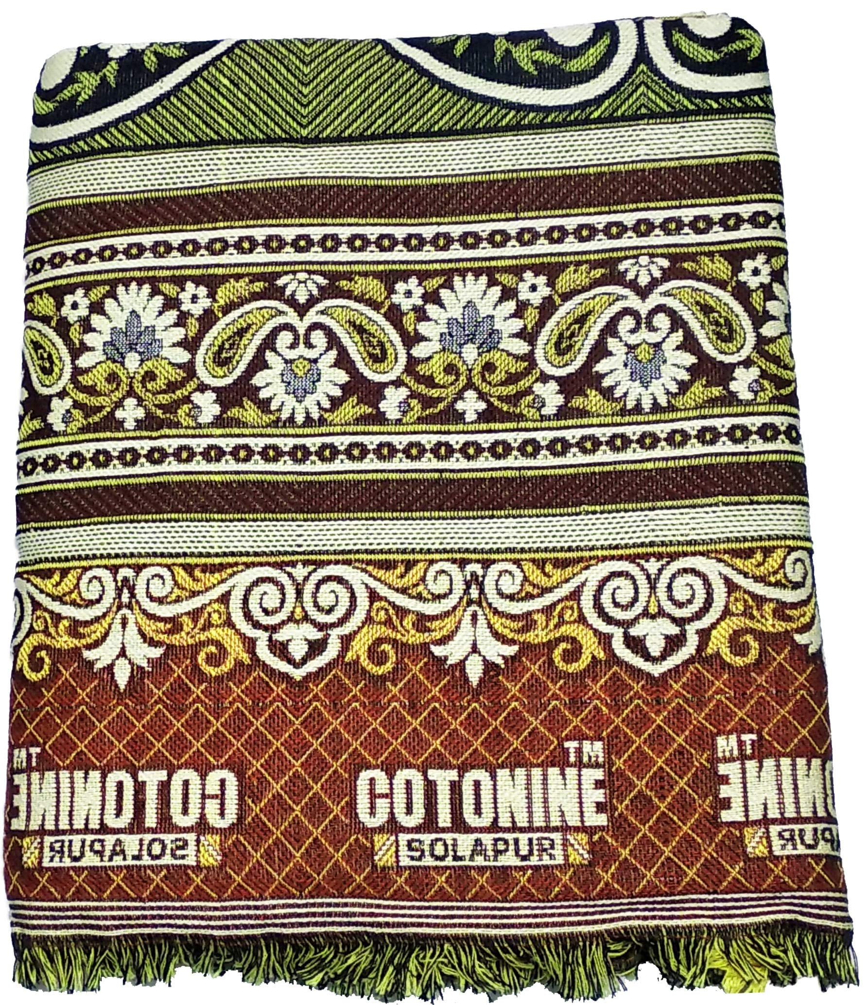 Cotonine Cotton Full Size, Solapur Chaddar Blanket, Multi Color Pack Of ...
