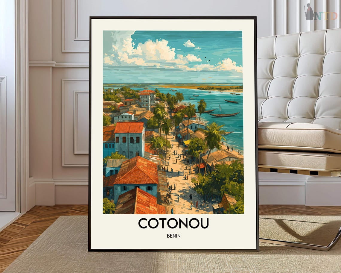 Cotonou Benin Cityscape Wall Art Travel Decor Photo Print, Unframed ...