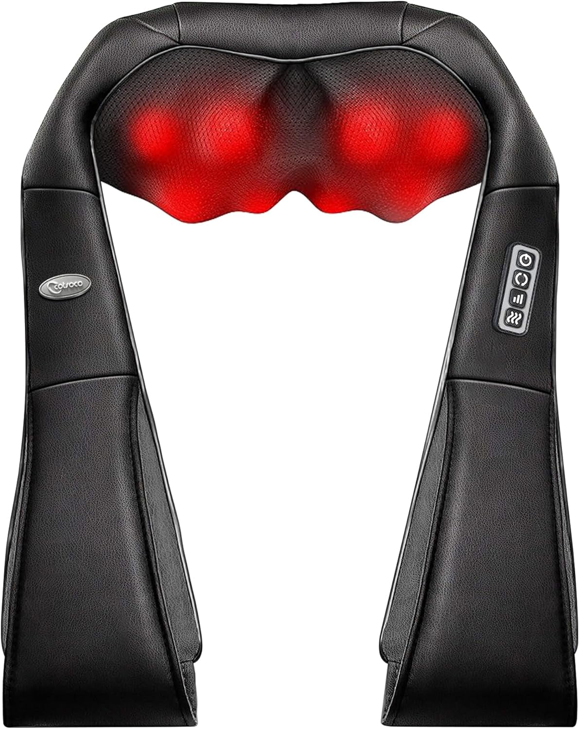 Cotsoco Shiatsu Shoulder and Neck Massager with Heat, Electric Deep ...