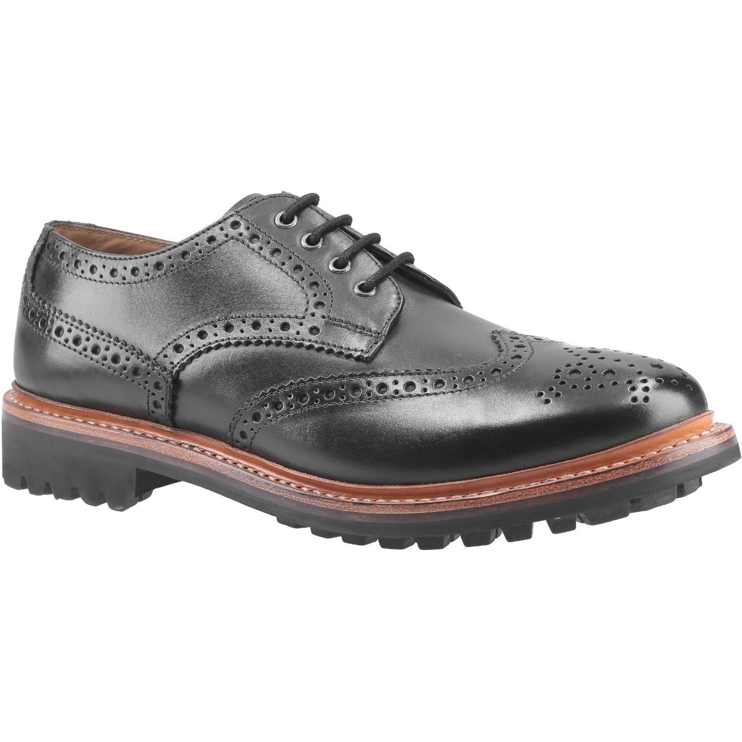 Cotswold Mens Quenington Commando Lace Up Dress Leather Shoe - Walmart.com