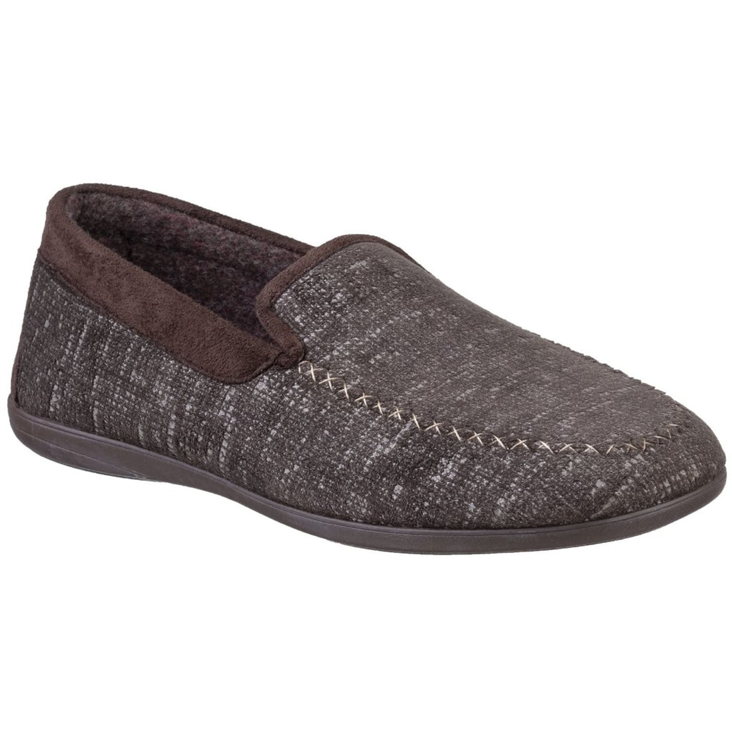 Cotswold Mens Stanley Moc Toe Full Slipper - Walmart.com