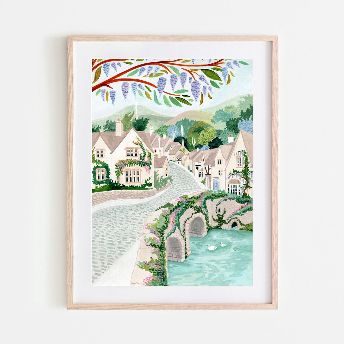 Cotswolds England Art Print Castle Combe Art Print English Countryside ...