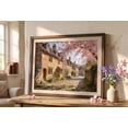 Cotswolds Spring Cottage Blossom Village Wall Art Poster Unframed Paper ...