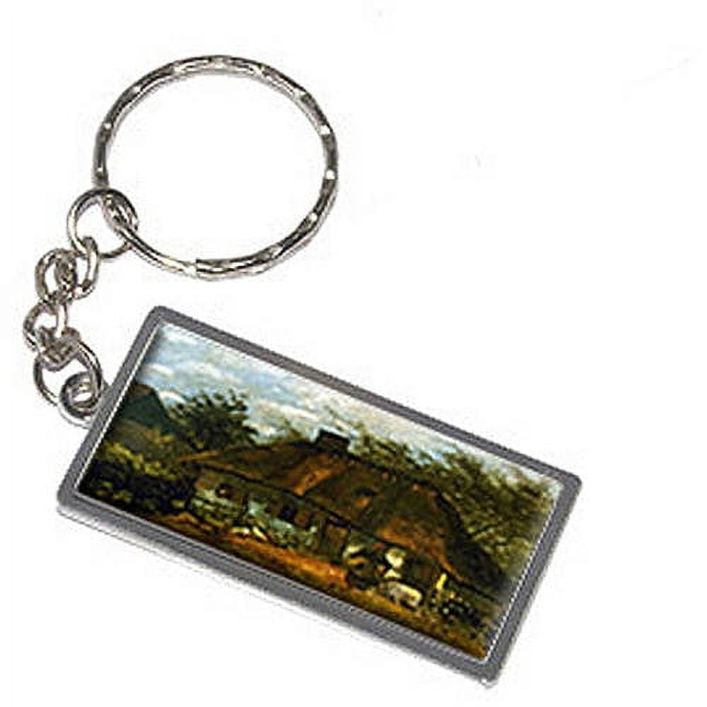 Cottage By Vincent Van Gogh Keychain Key Chain Ring - Walmart.com
