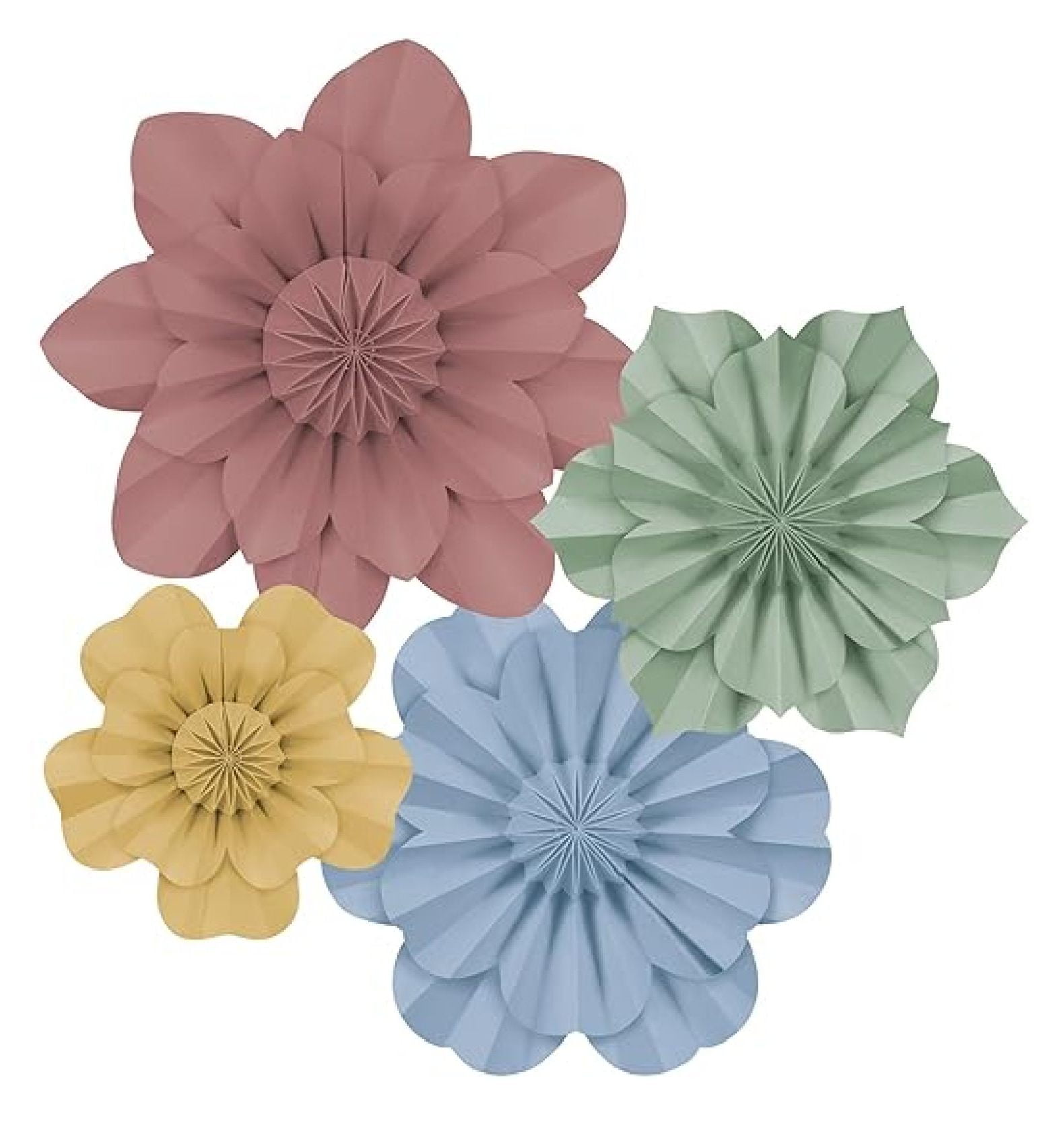 Cottage Charm Paper Flowers Premade Decorations for Party Photo ...