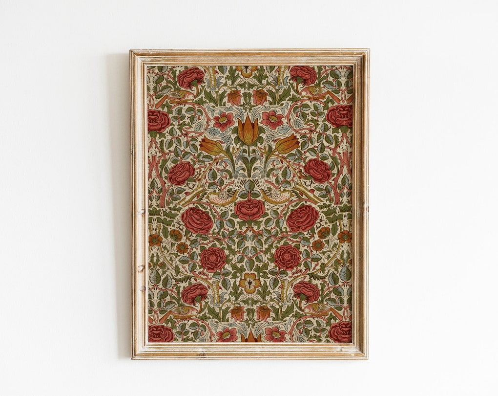 Cottage Core Decor Botanical Pattern Downloadable Print Large Wall Art ...