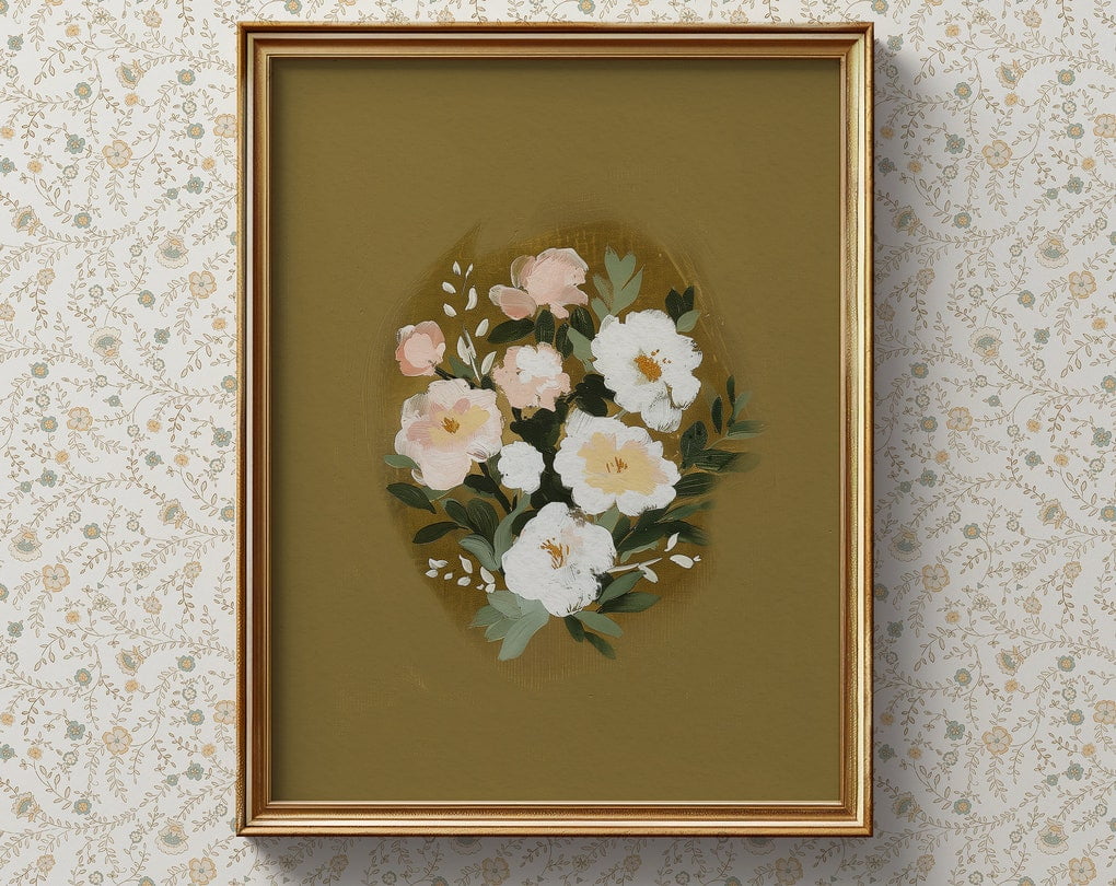 Cottage Core Decor Botanical Wall Art Sage Green Wall Art Victorian ...