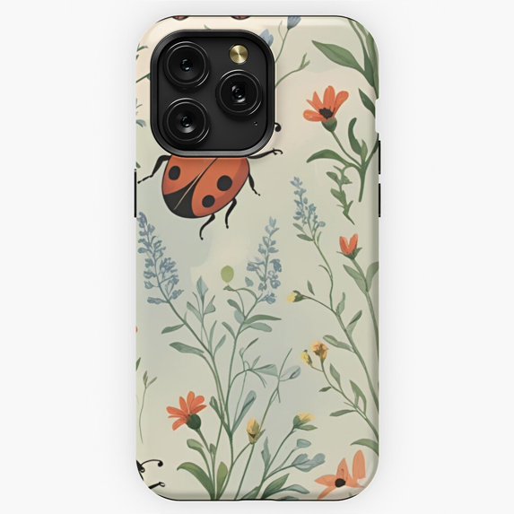 Cottage Core Insect Pattern Nature Boho Design iPhone Case 17 11 12 13 ...