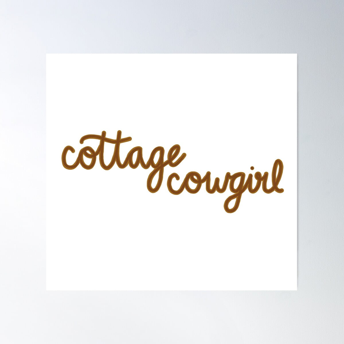 Cottage Cowgirl Poster, 24x36 UNFRAMED - Walmart.com