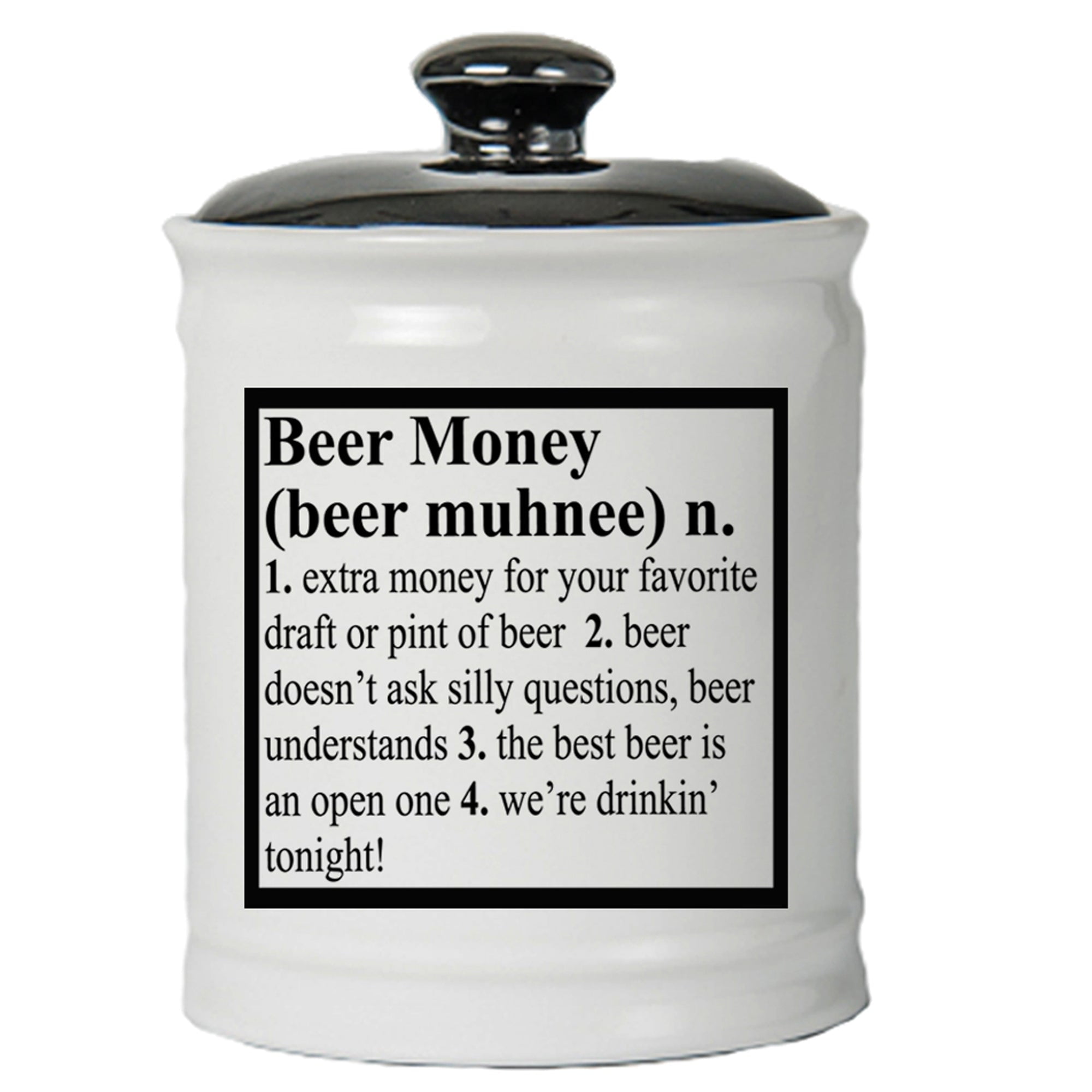 Cottage Creek Ceramic Multicolored Beer Money Piggy Bank - Walmart.com