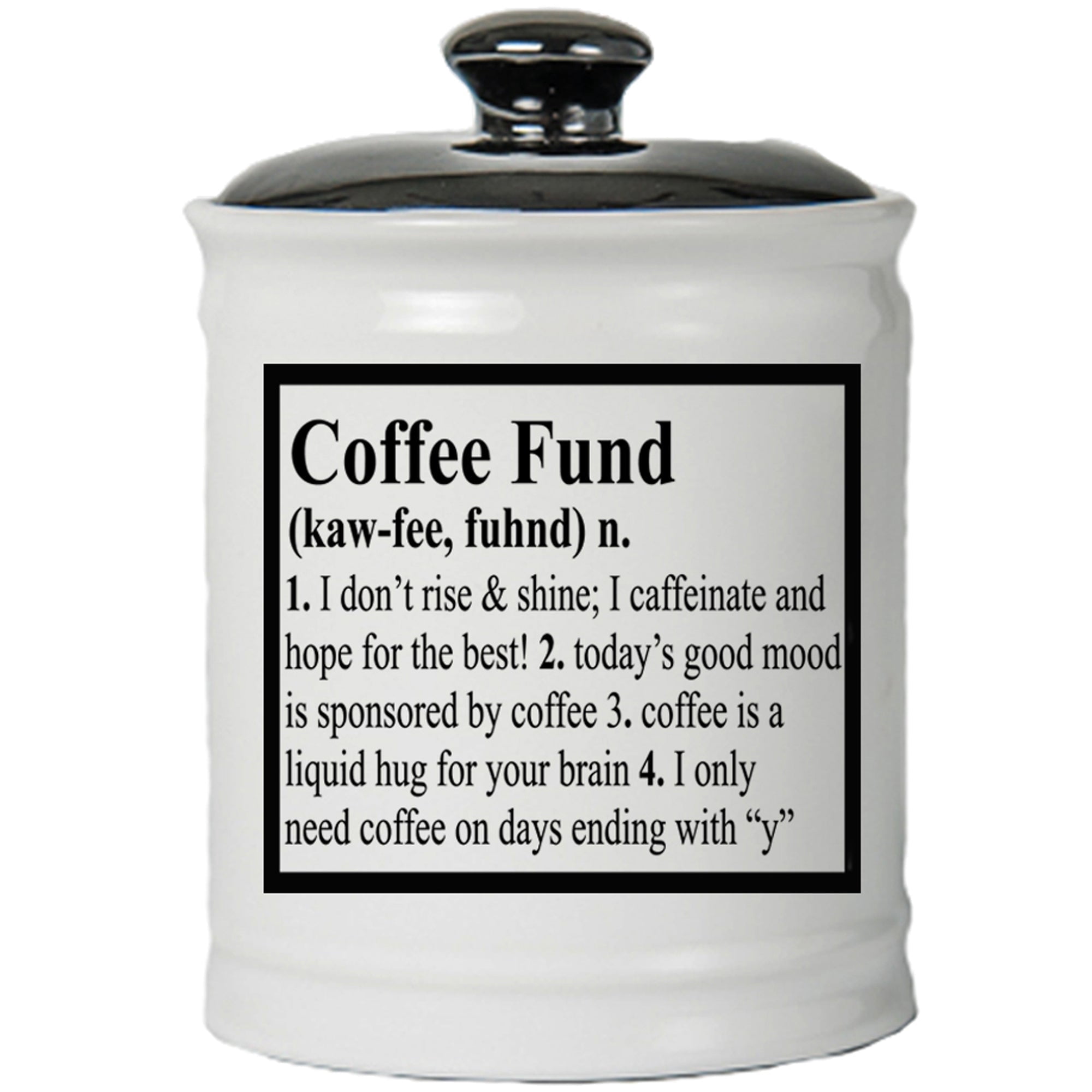 Cottage Creek Coffee Fund Themed Ceramic Piggy Bank, Multicolored, 6 ...