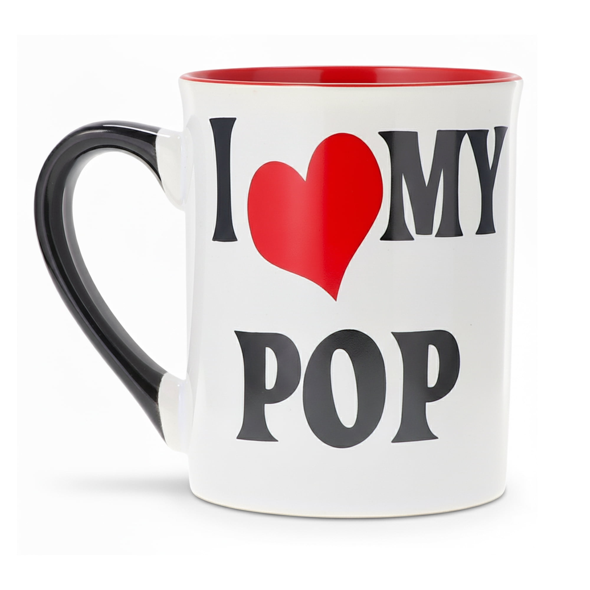 Cottage Creek Mugs - 16 oz. Large Ceramic I Love My Pop Coffee Cup ...