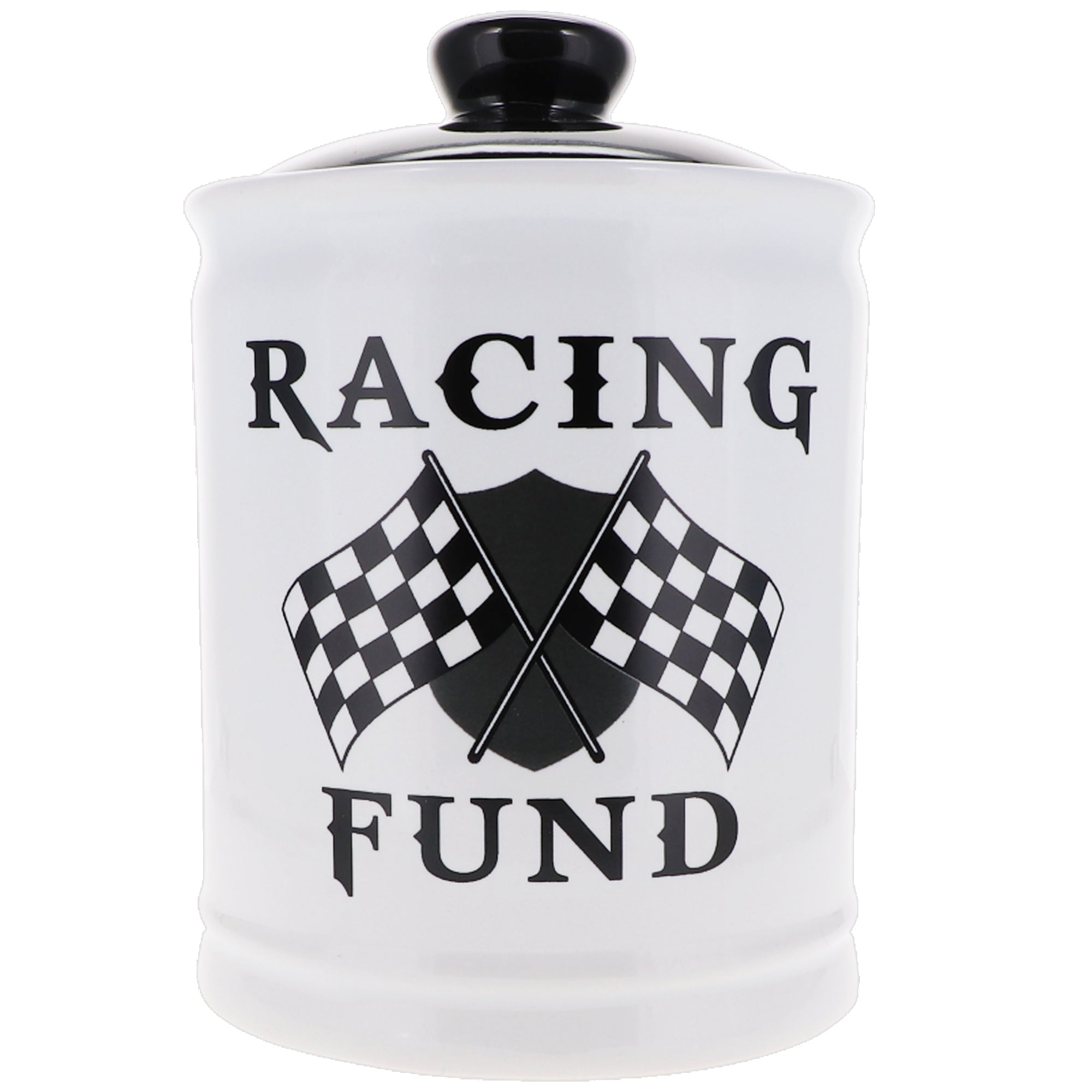 Cottage Creek Ceramic Racing Fund Piggy Bank, Coin Storage, Candy Jar ...